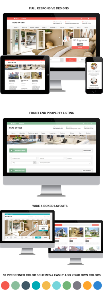 Real Spaces - WordPress Properties Directory Theme – MasterBundles