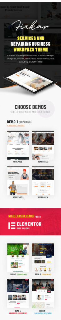 FixKar - All Services WordPress Theme Build With Elementor – MasterBundles