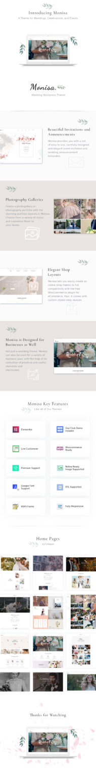 Monisa - Elegant & Clean Wedding Theme – MasterBundles