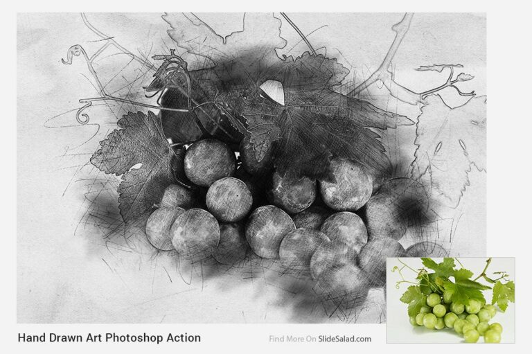 Hand Drawn Art Photoshop Action – MasterBundles