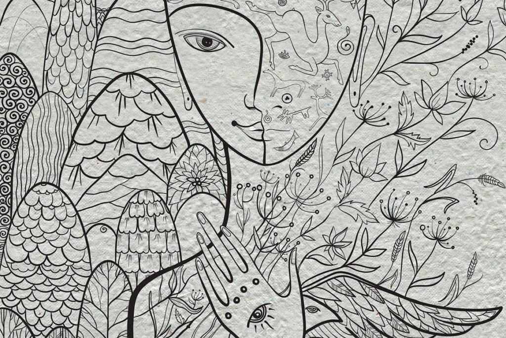 Vector Illustration of Mother Nature – MasterBundles