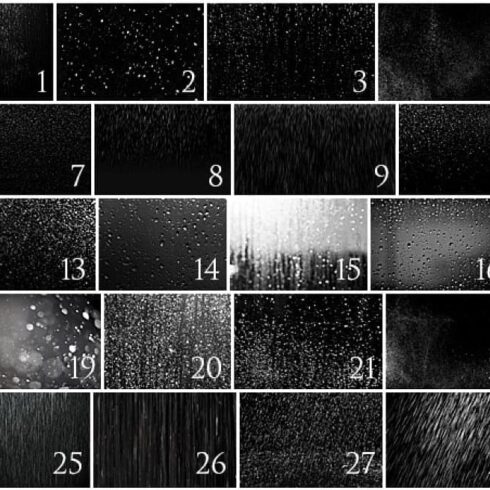 NEW! 30 Rain Brushes for Photoshop | Master Bundles