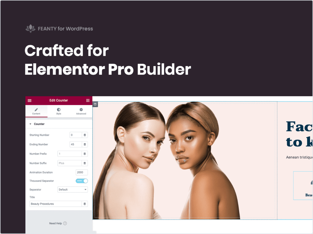 Feanty – Beauty Clinic Elementor Template Kit – MasterBundles