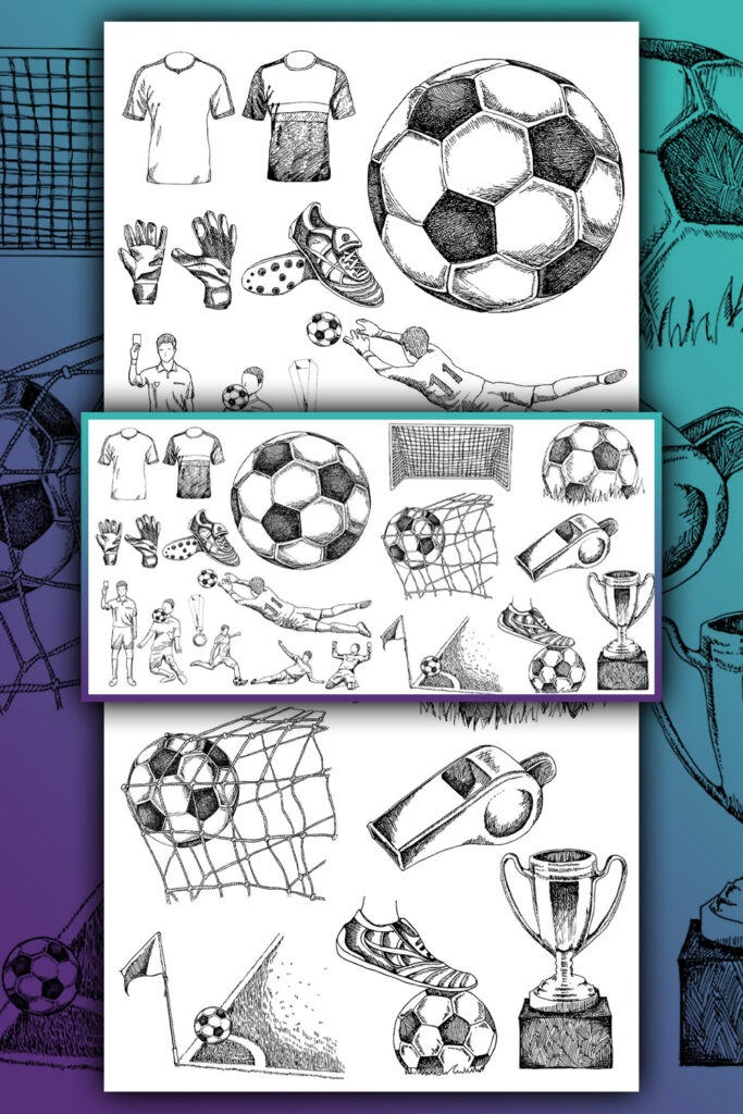 Soccer Drawing – MasterBundles
