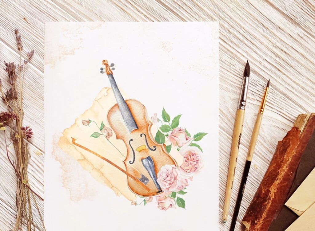 Musical Instrument Flower Clipart – MasterBundles