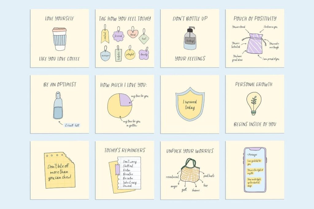 Self Love Social Pack - Canva – MasterBundles