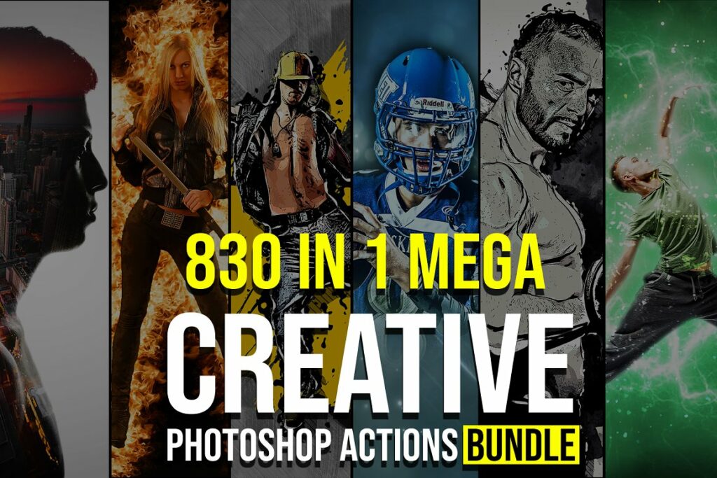 830 Creative Photoshop Action BUNDLE – MasterBundles