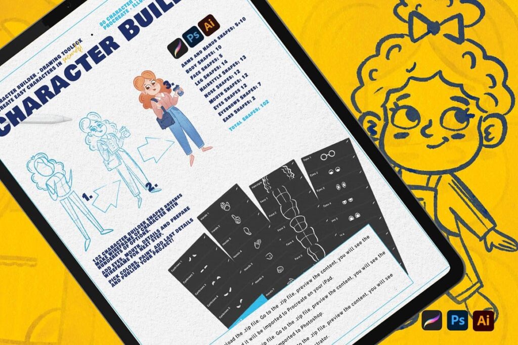 Character Builder - Drawing Toolkit – MasterBundles