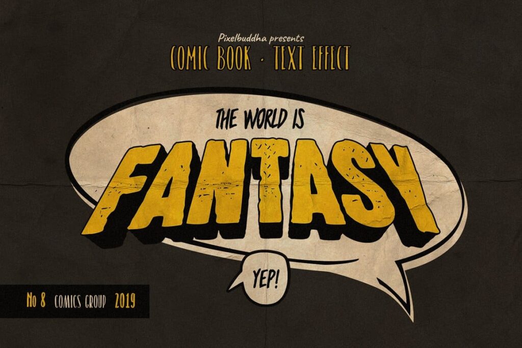 Vintage Comics Text Effects – MasterBundles