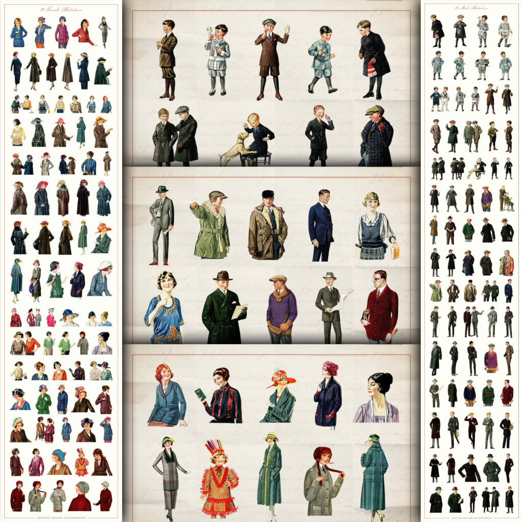 150 Vintage Illustrations Volume 1 – MasterBundles