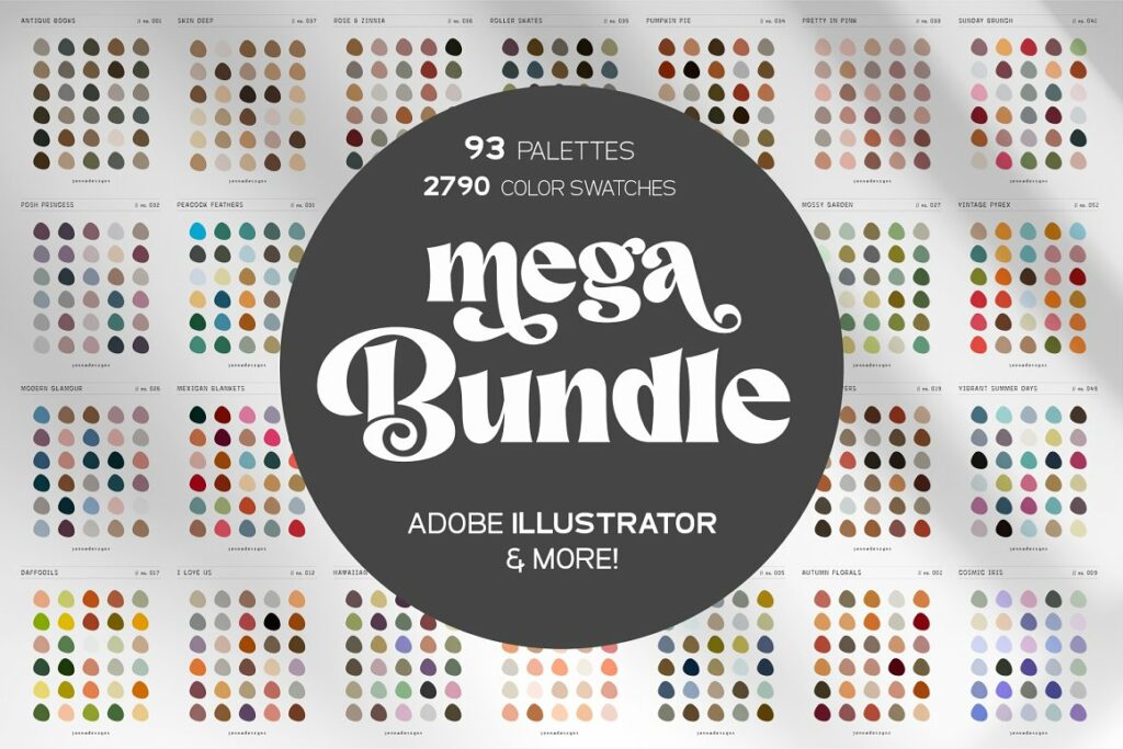 MEGA BUNDLE - 93 Adobe Palettes – MasterBundles