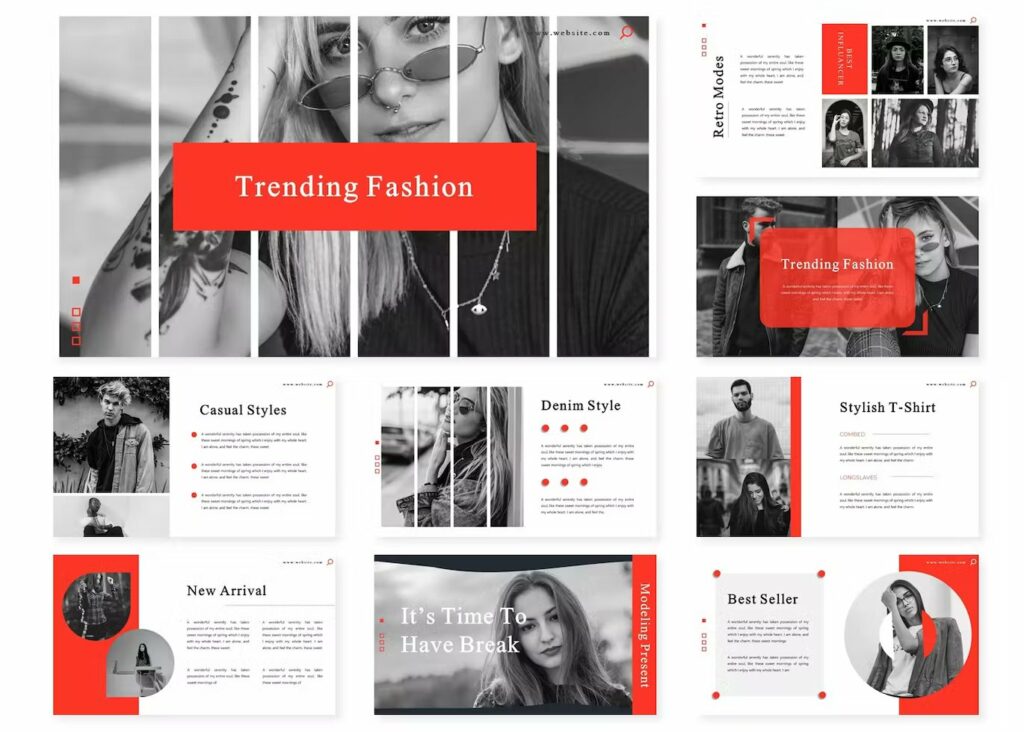 Trending Fashion | Google Slides Template – MasterBundles