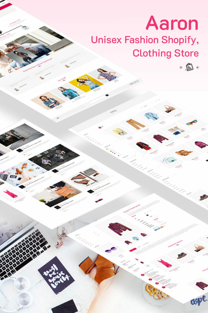 Aaron - Unisex Fashion Shopify, Clothing Store – MasterBundles