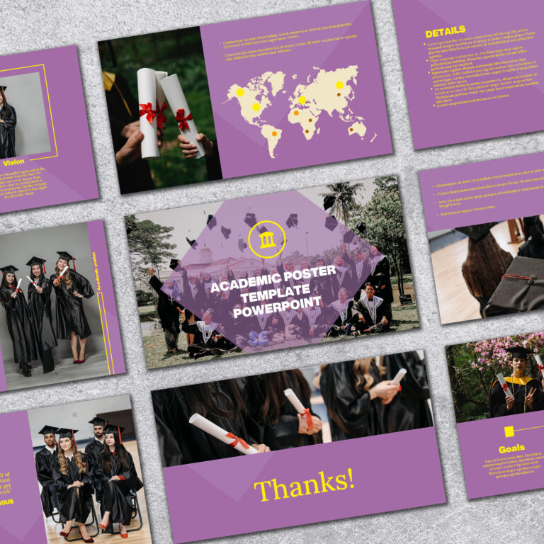 Academic Poster Template Powerpoint – MasterBundles