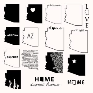 Arizona SVG Bundle, Arizona Outline PNG – MasterBundles