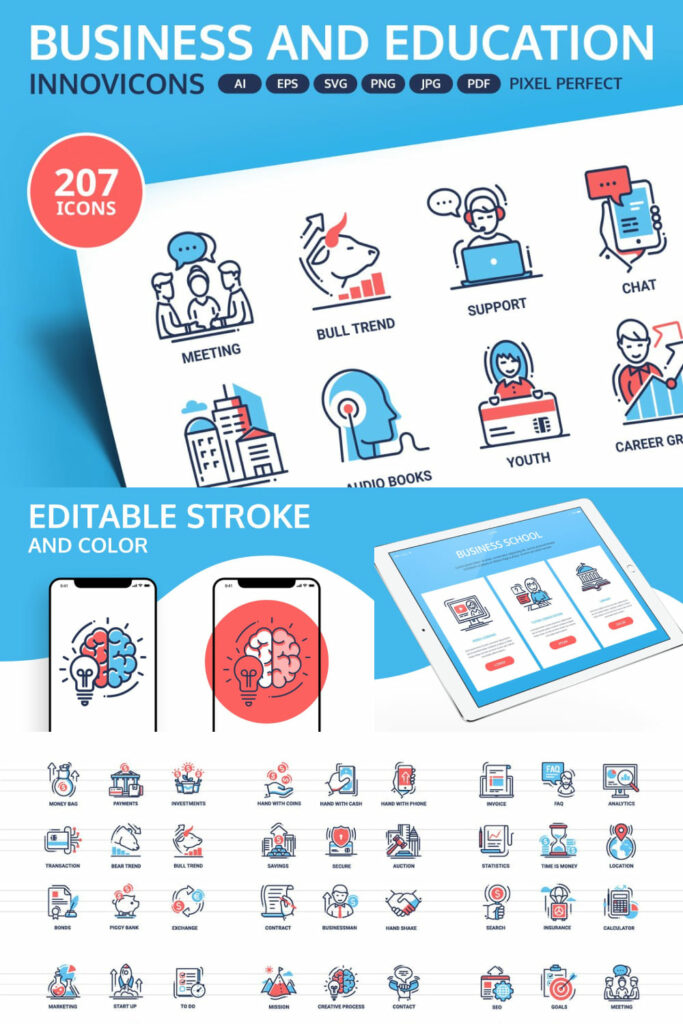 Business & Education Icons Super Set – MasterBundles