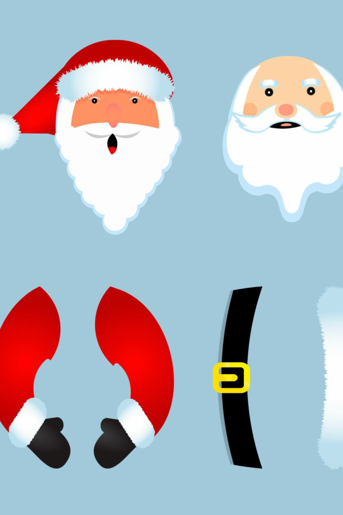 Christmas Santa Claus Vector Elements – MasterBundles
