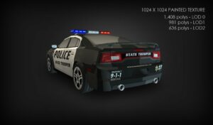 Low Poly Police Car – MasterBundles