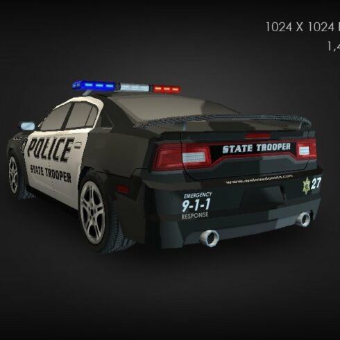 Low Poly Police Car – MasterBundles