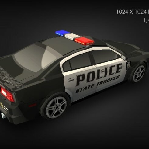 Low Poly Police Car – MasterBundles