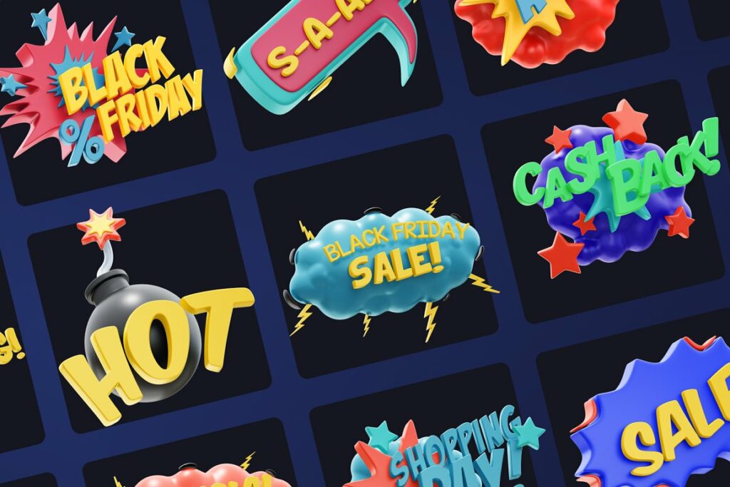 SALE! 3D Sticker Pack – MasterBundles