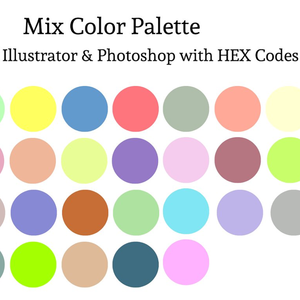Color Palette Procreate Illustrator Masterbundles