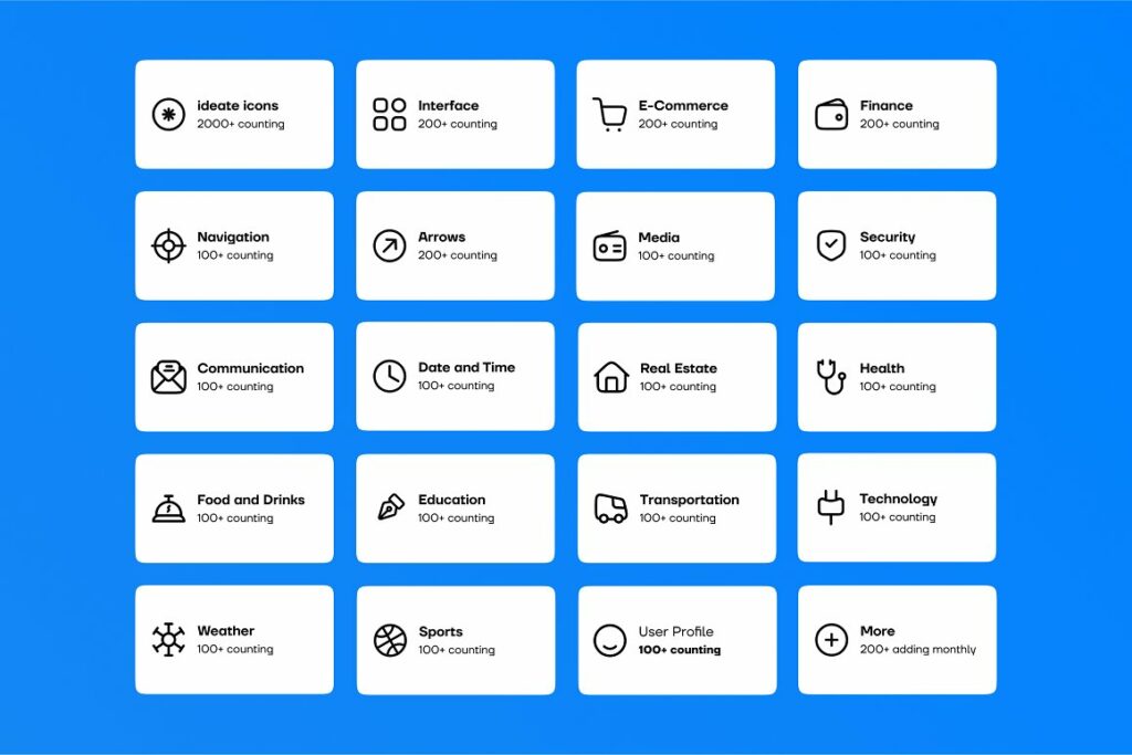 Ideate Icons - Minimal Vector Icons – MasterBundles