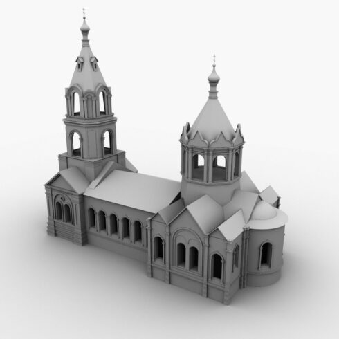 Church 3D Model – MasterBundles