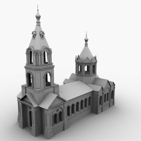 Church 3D Model – MasterBundles