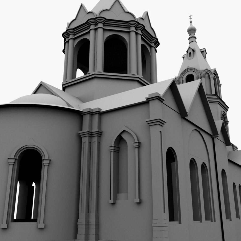 Church 3D Model – MasterBundles