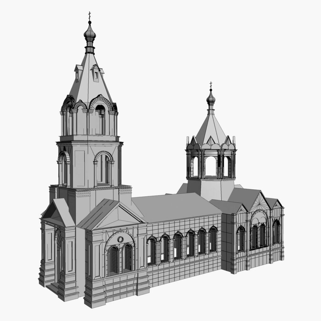 Church 3D Model – MasterBundles