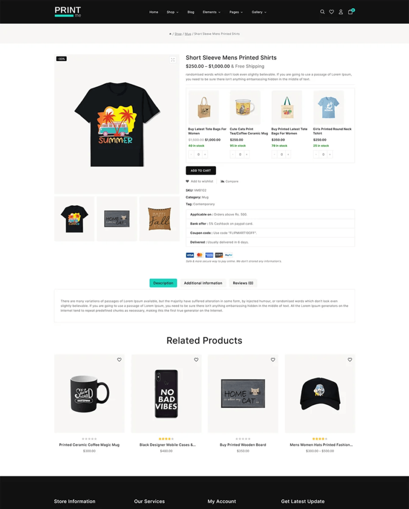 Printme - Printing Services Multipurpose Responsive WooCommerce Elementor Theme – MasterBundles
