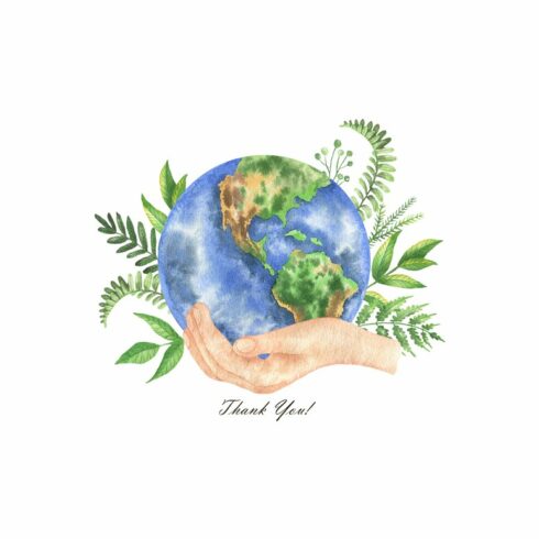 Watercolor Earth Day Clipart | MasterBundles