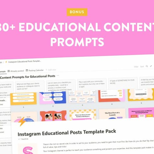 Instagram Educational Posts Pack – MasterBundles