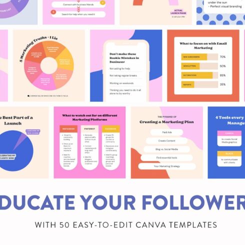 Instagram Educational Posts Pack – MasterBundles