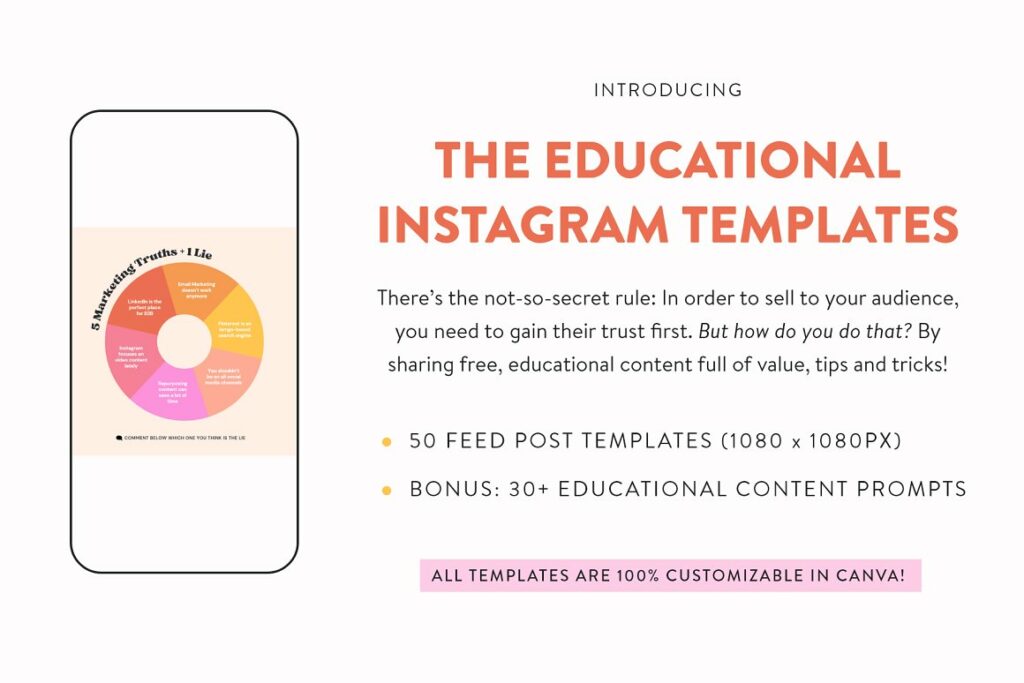 Instagram Educational Posts Pack – MasterBundles