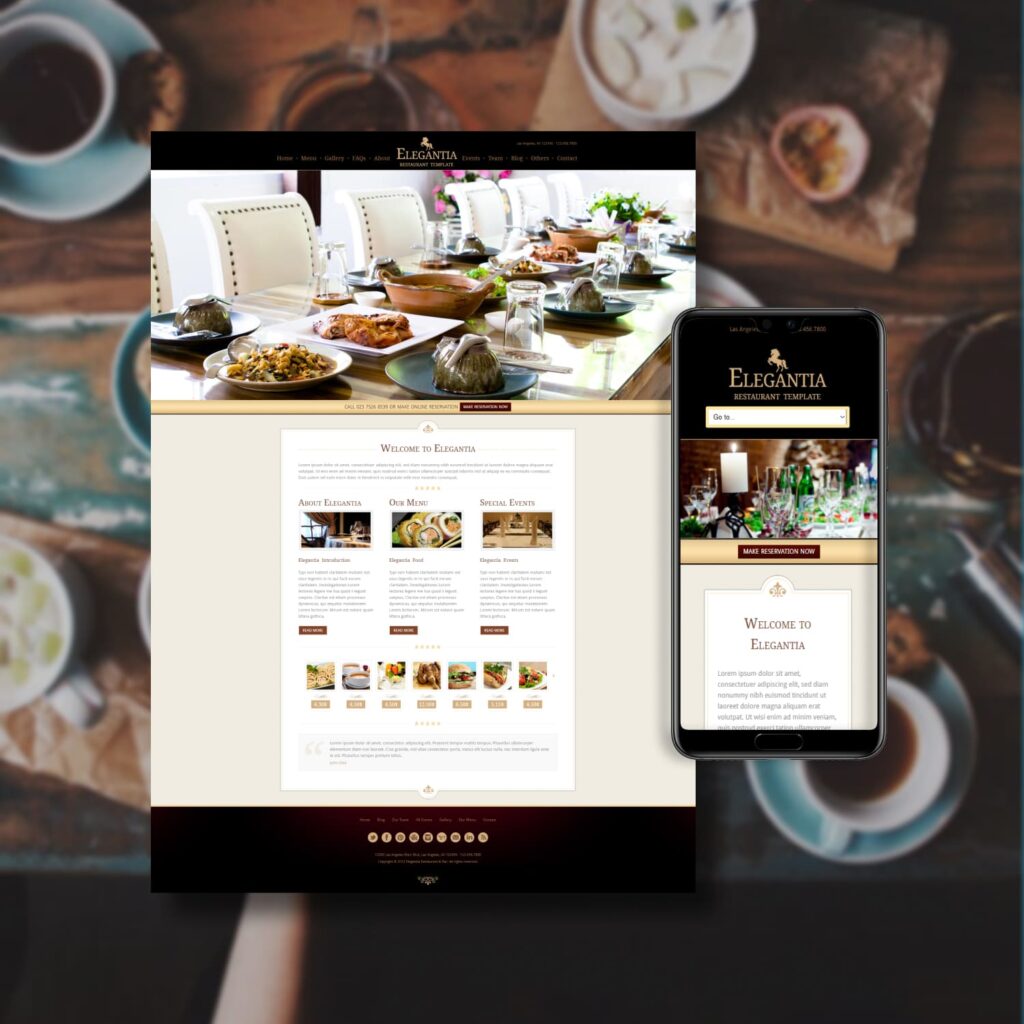 Elegantia - Restaurant and Cafe WordPress Theme – MasterBundles