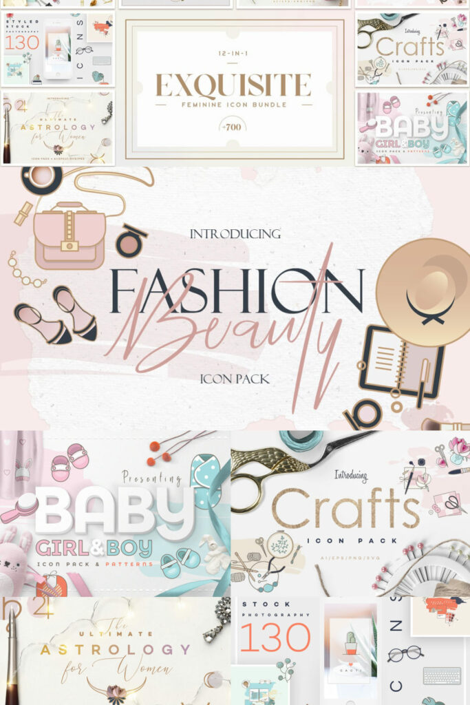 Exquisite Feminine Icon Bundle – MasterBundles