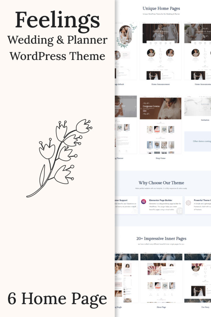 Feelings - Wedding & Planner WordPress Theme – MasterBundles
