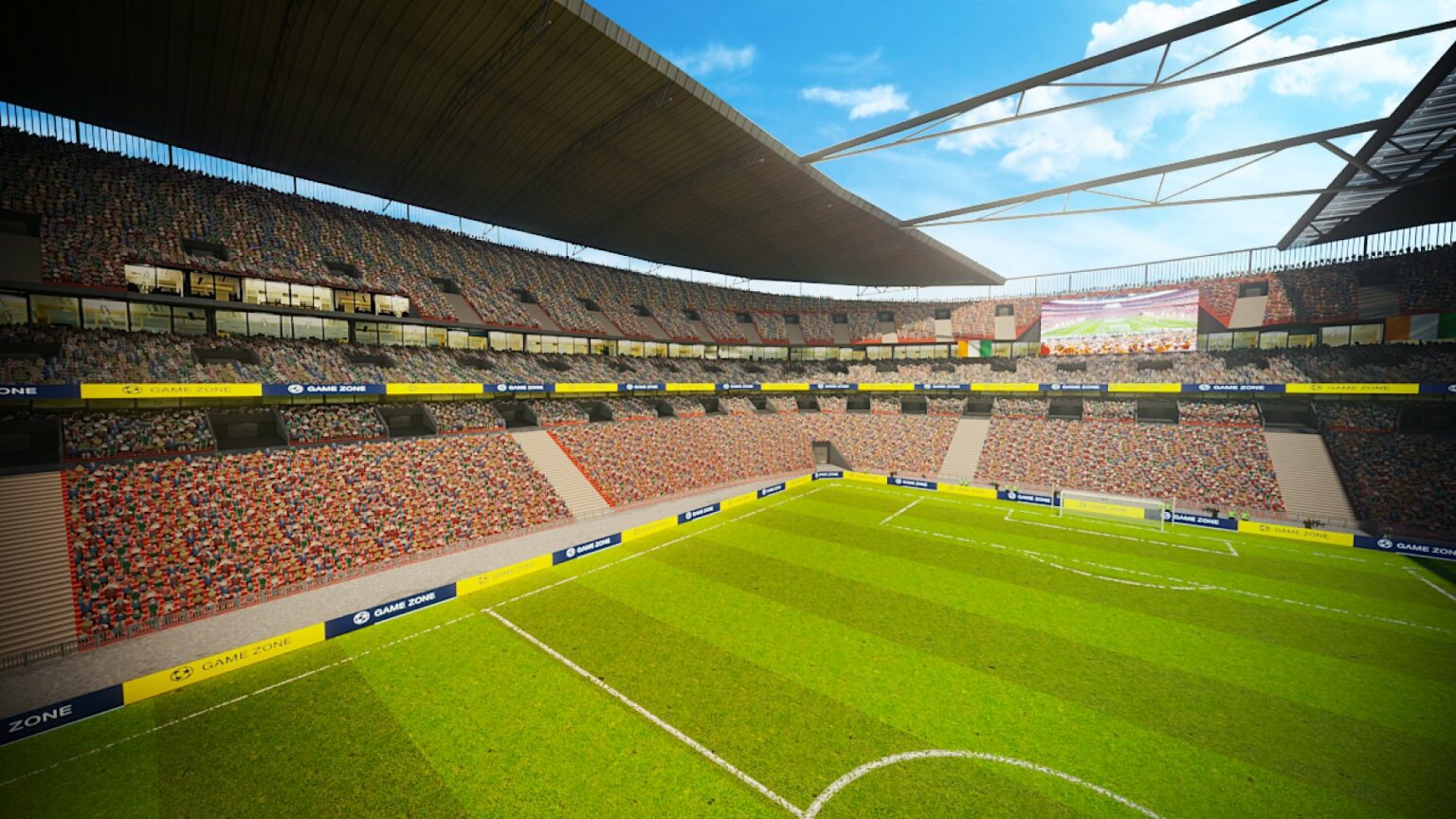 Football Stadium Game Ready 3D-Model – MasterBundles