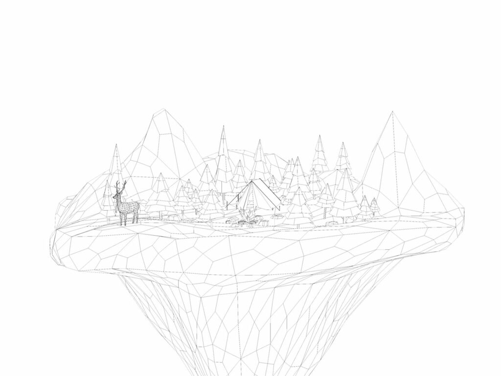 Low Poly Forest Island – MasterBundles