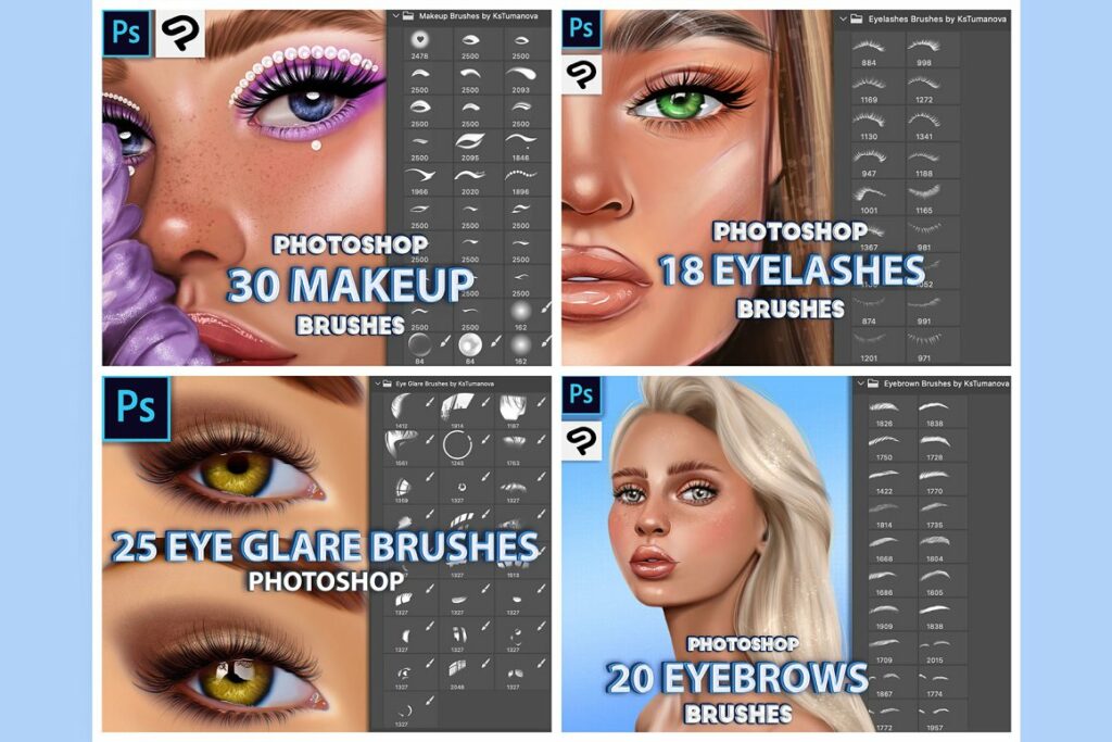 Photoshop, Procreate Bundle Brushes – MasterBundles