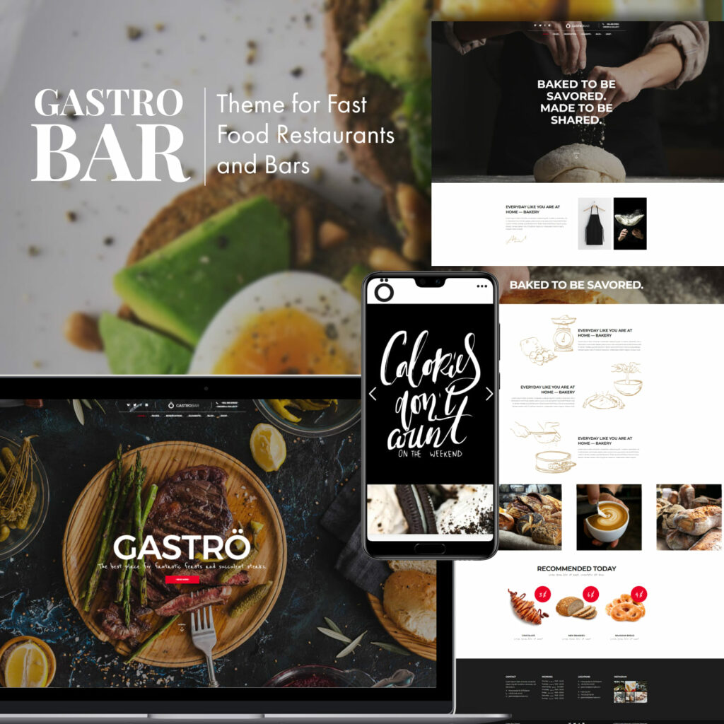 GastroBar - Theme for Fast Food Restaurants and Bars – MasterBundles