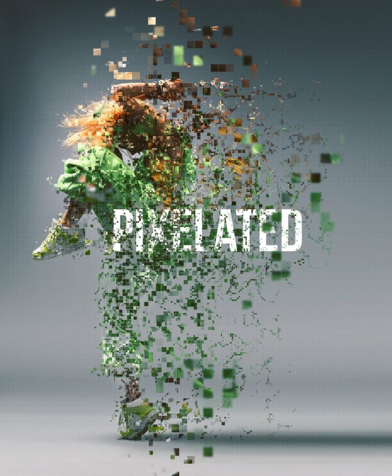 Pixelated Photoshop Action – MasterBundles