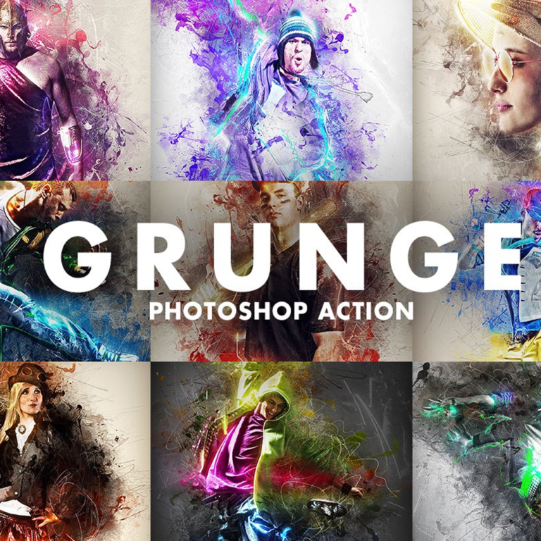 Grunge Photoshop Action – MasterBundles