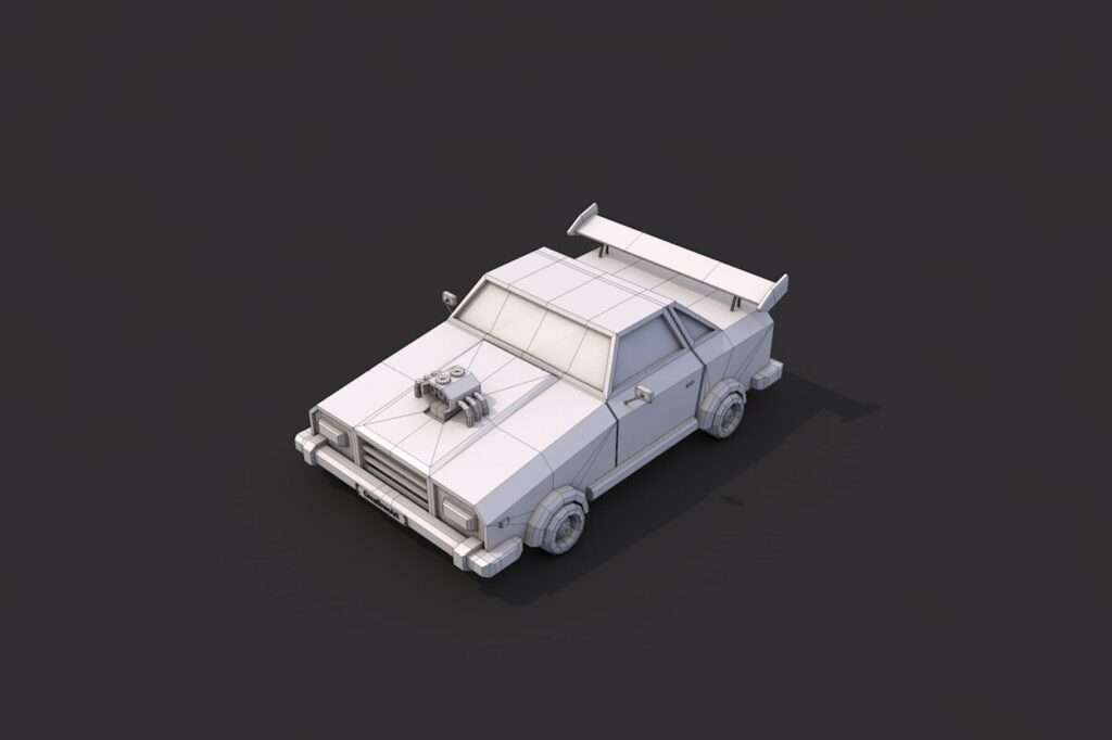 Low Poly Racing Car – MasterBundles