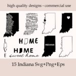 Indiana SVG Bundle, Indiana Map State SVG – MasterBundles