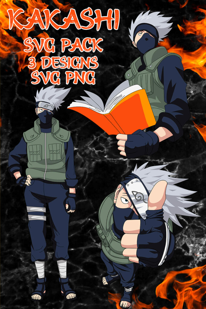 3 Kakashi SVG Designs – MasterBundles