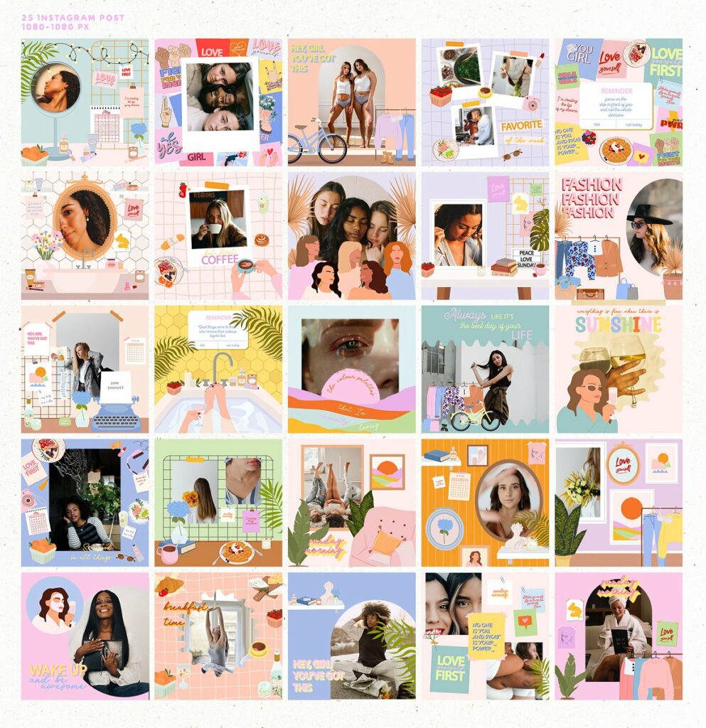 Lifestyle Instagram Template – MasterBundles