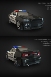 Low Poly Police Car – MasterBundles